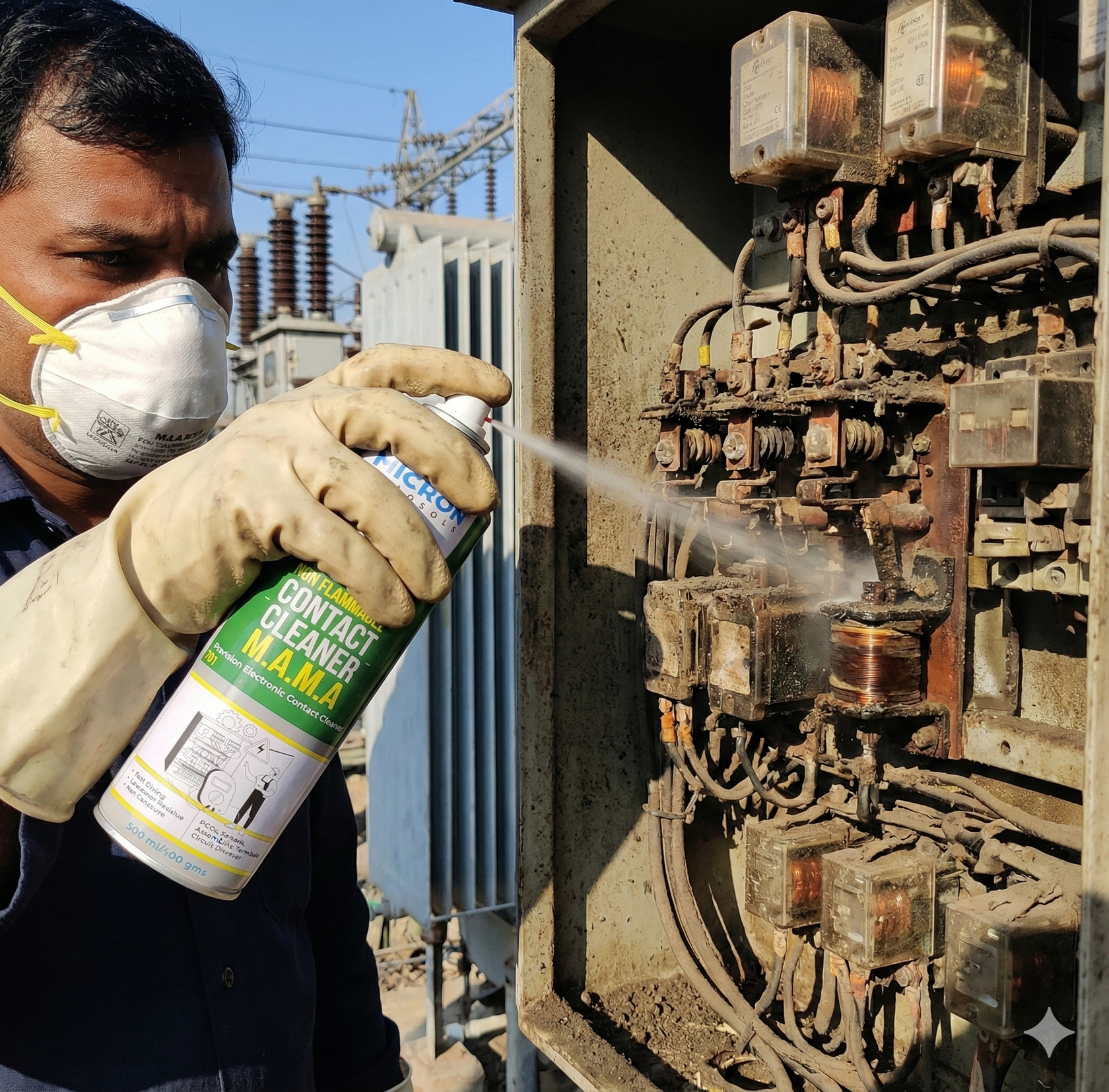 3211 Non Flammable Contact Cleaner | M.A.M.A | 500ml – Micron Aerosols™