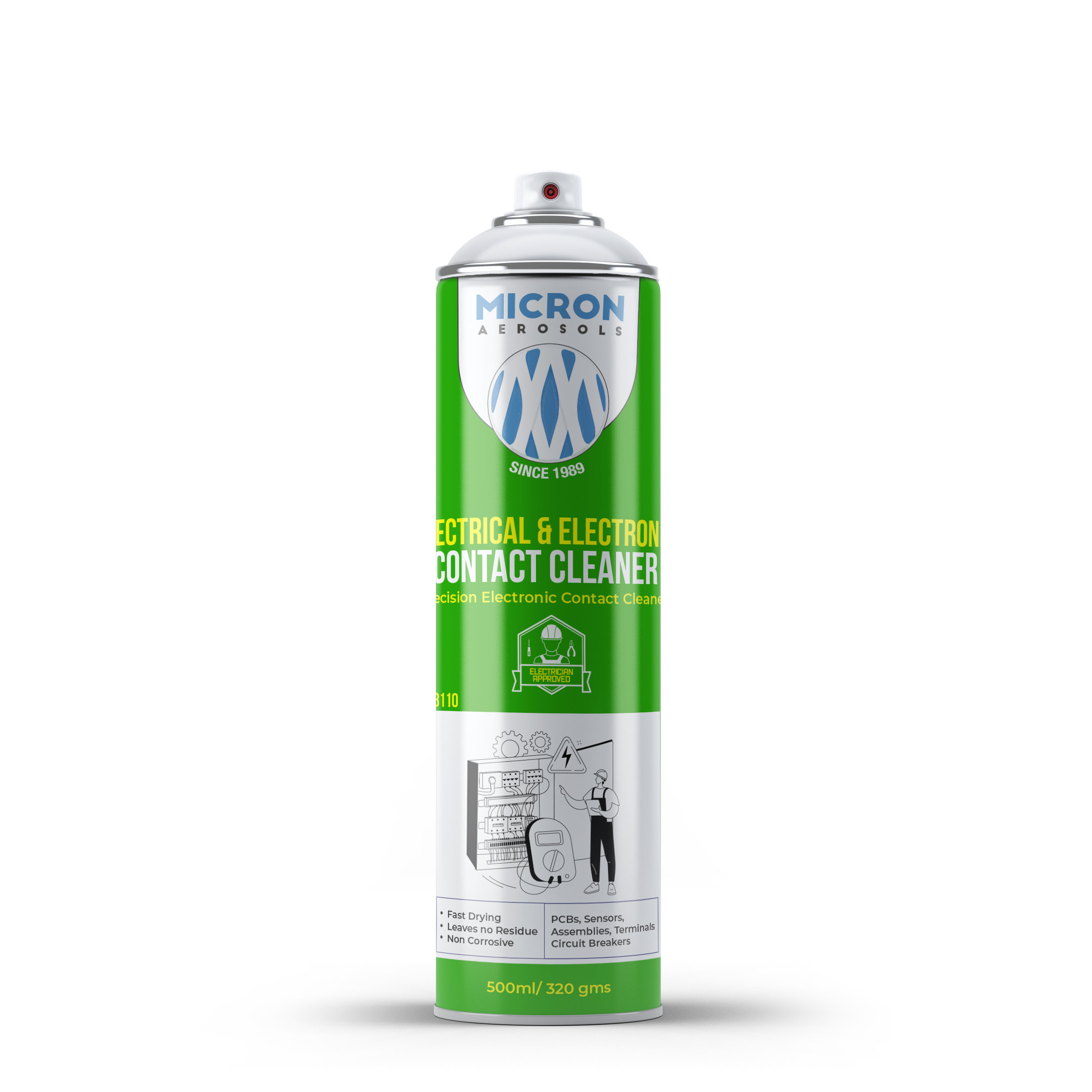 Electrical Contact Cleaner | 500ml – Micron Aerosols™